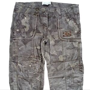 lotus | Pants & Jumpsuits | Vintage Low Rise Camo Pants With Drawstring ...
